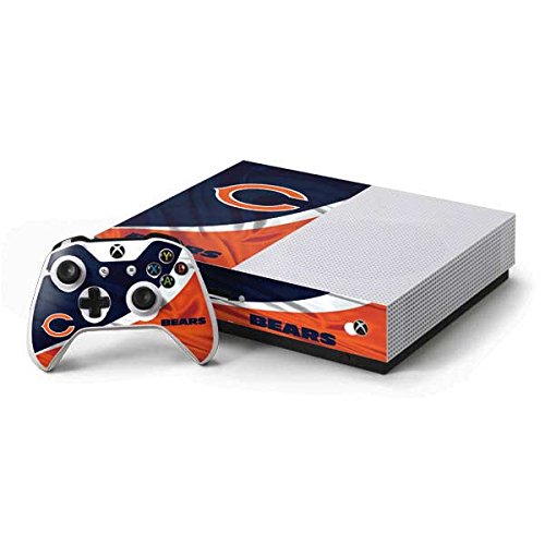 Skinit Decal Gaming Skin compatible with Xbox One S Console and Controller Bundle - Officially Licensed NFL Chicago Bears Design