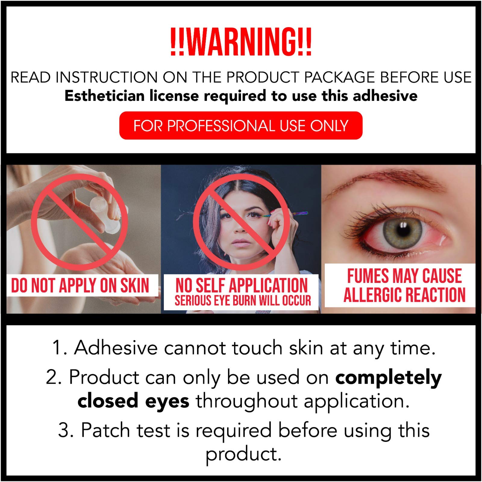 SPEEDMAX Eyelash Extension Glue | 0.5-1 Sec Dry Time | Up to 8 Weeks Retention | Black Adhesive Supplies (5ml/0.17 fl. oz)