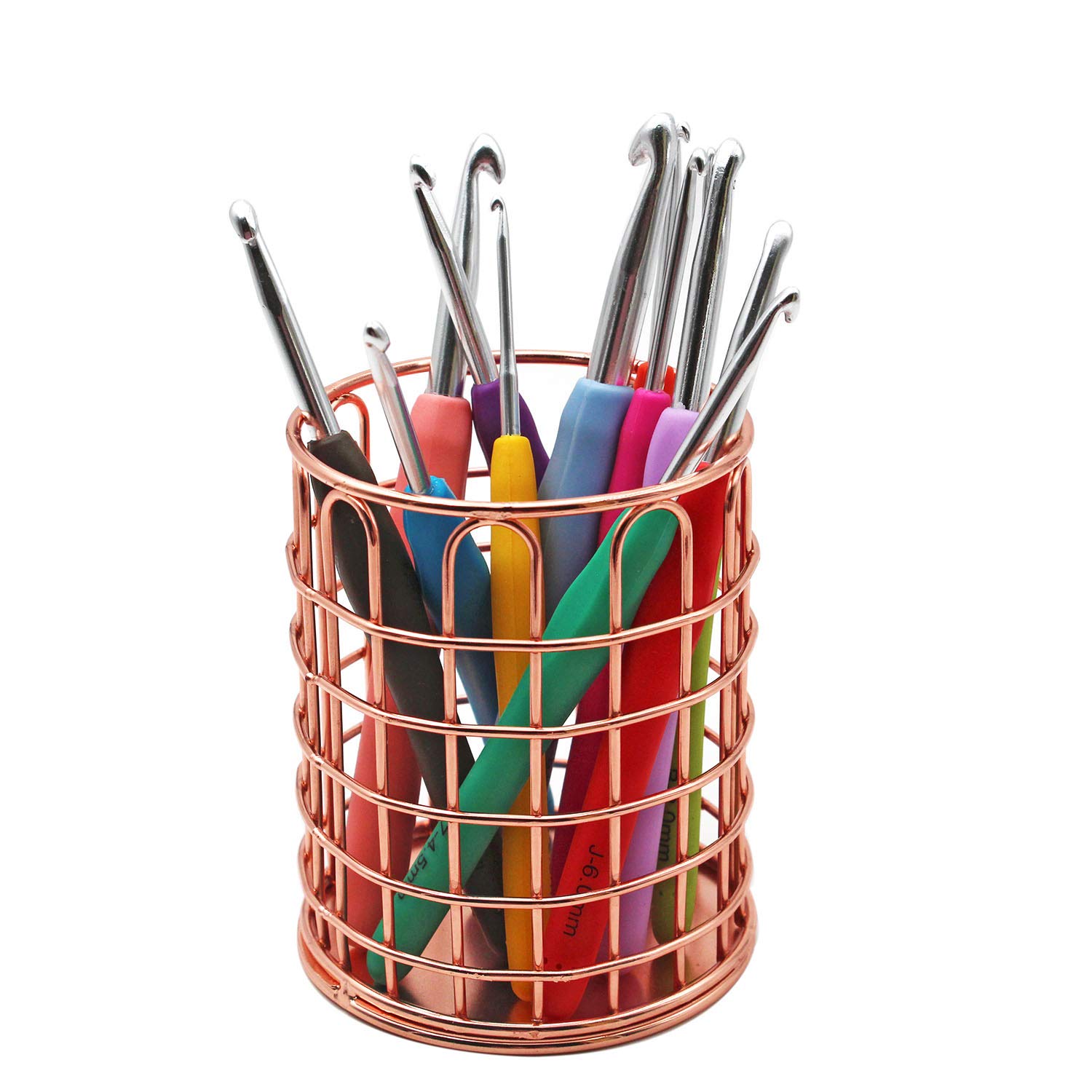 YAOYUE Set of 38pcs Crochet Kit-12 pcs Extra Long Ergonomic Crochet Hook Set Size 2mm-8mm Knitting Needles with Storage Bag and Crochet Accessories