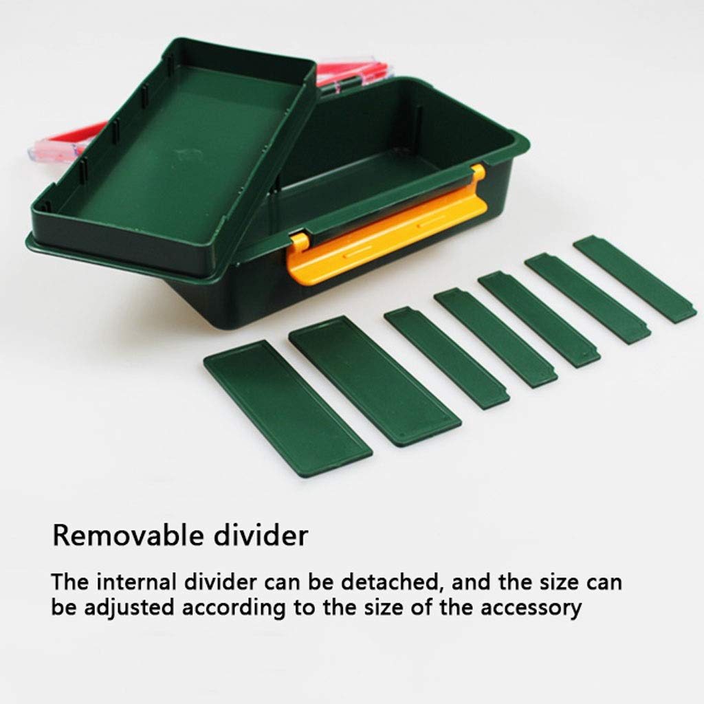 ZHANGJINYISHOP2016 Multifunction Tackle Storage Box Double-Layer Fishing Gear Accessories Box Fish Hook Box Parts Box Storage Box Special Tool Box Plastic Bait Box Excellent Waterproof Performance