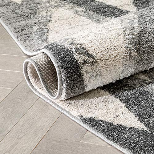 Well Woven Lisbon Toro Modern Ogee Geometric Ivory 7'10" x 9'10" Area Rug