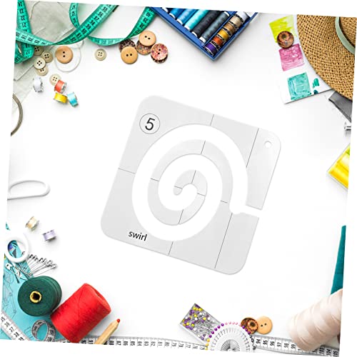 VILLCASE 1pc Sewing Patch Ruler Quilting Fabric Sewing Ruler Sewing Sampler Sewing Tools Stencils for Embriodery Template Cutting Table for Sewing Room Clothing Ruler Acrylic Manual