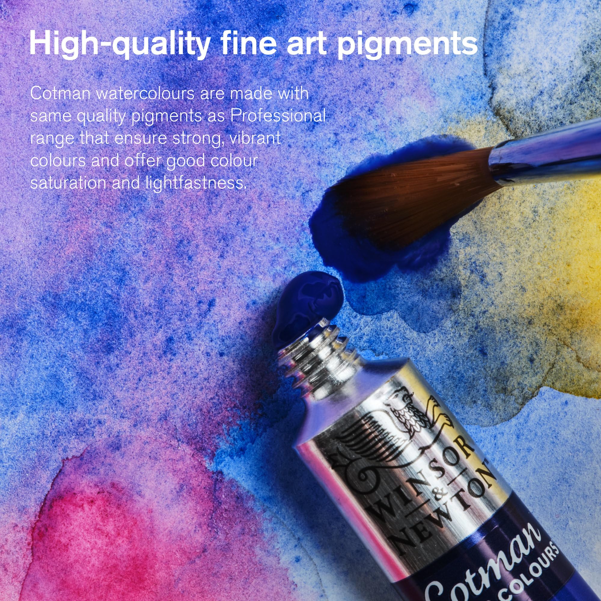Winsor & Newton Cotman Watercolor Paint, 8ml (0.27-oz) Tube, Permanent Rose