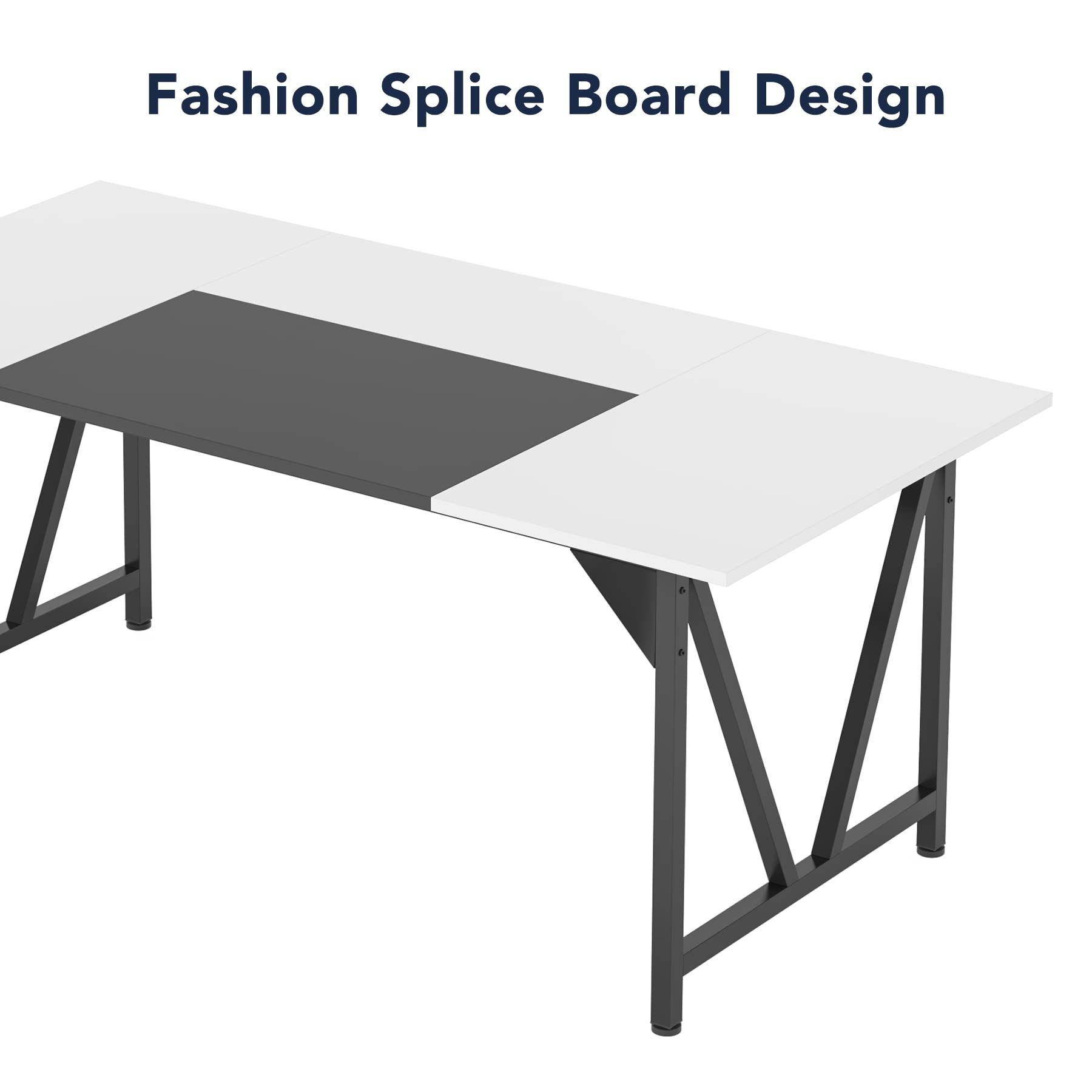 Tribesigns 6FT Conference Table,Modern Meeting Table,Rectangular Training Seminar Table,Boardroom Desk with Splicing Board for Home Office,Wood Conference Room Table (Only Table)