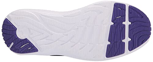Under Armour Womens Grade School Charged Pursuit 2 Bl Running Shoe, Black/White, 5 Big Kid US
