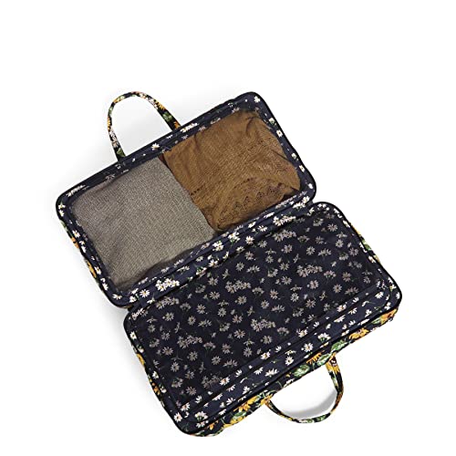 Vera Bradley Women's Cotton Lay Flat Travel Duffle Bag, Sunflowers, One Size