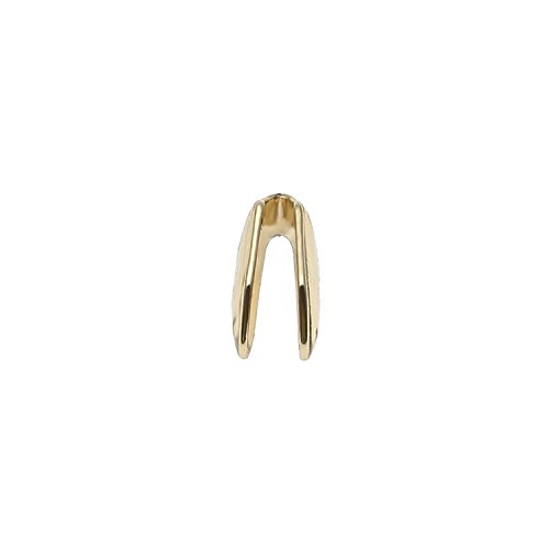 The Bling Factory 24k Gold Plated Removable Single Tooth Grill Cap + Polishing Cloth