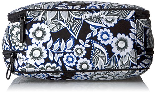 Vera Bradley Women's Cotton Large Blush & Brush Makeup Organizer Case, Snow Lotus, One Size