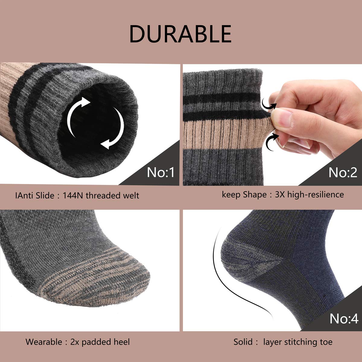 X.ANZG Socks for Men Athletic Socks Men's Cotton Socks Casual Men's Socks Warm Comfortable Breathable 5 Pairs