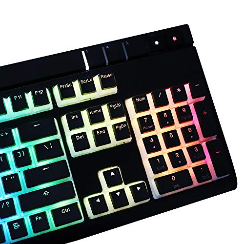 Wired Gaming Keyboard 108 Keys Backlight Keycaps Ergonomics Mechanical USB Keyboard