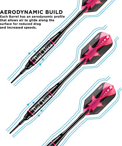 Viper Vanity Soft Tip Darts with Storage/Travel Case: Dart Diva, 16 Grams