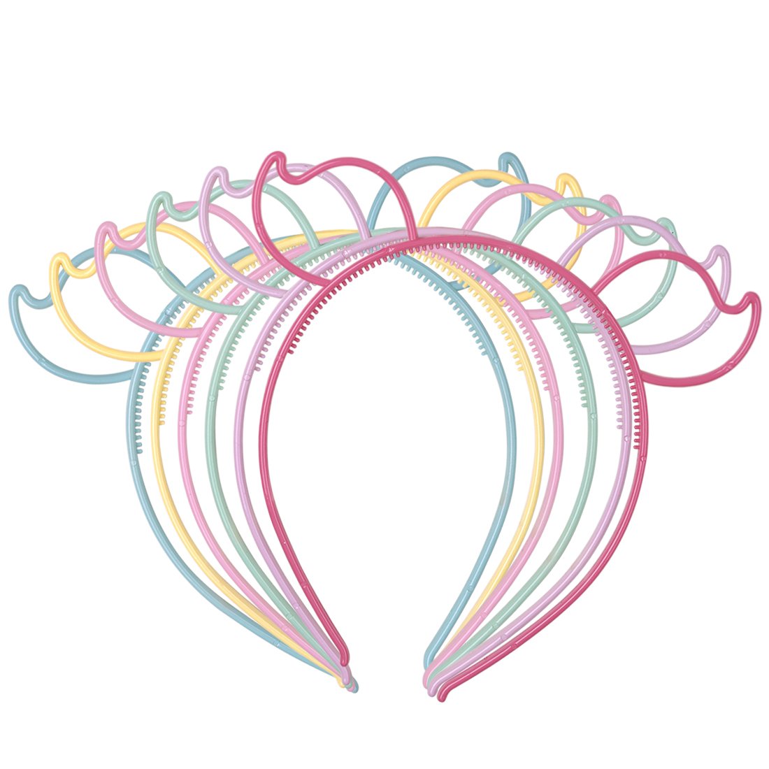 XIMA 12pcs Pig Ears Plastic Girls Headbands Children Hairbands Accessories (SP-Pig)