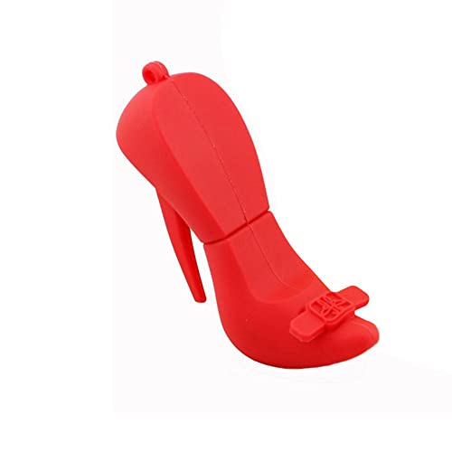 USB Flash Drive 256GB Thumb Drives - Mini Cartoon Red High Heels Shoes USB 3.0 Memory Stick Pendrive - Portable USB Drive Multipack Data Storage Pen Drive - Civetman