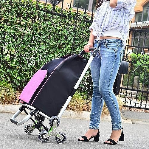 XDMINGY Folding Shopping Cart, Multi Function Shopping Trolley with Wheelss Kitchen Storage Utility Carts Shopping Cart Grocery Grocery Utility Carts, 90*42cm