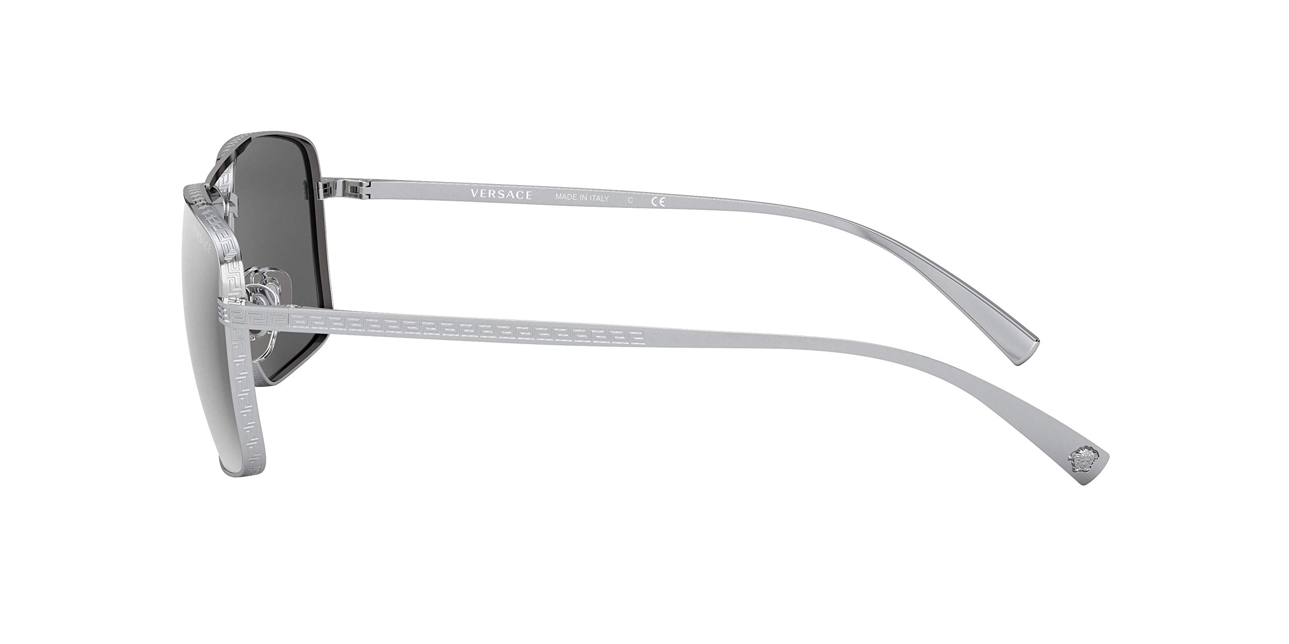 Versace Man Sunglasses Gold Frame, Dark Grey Lenses, 61MM