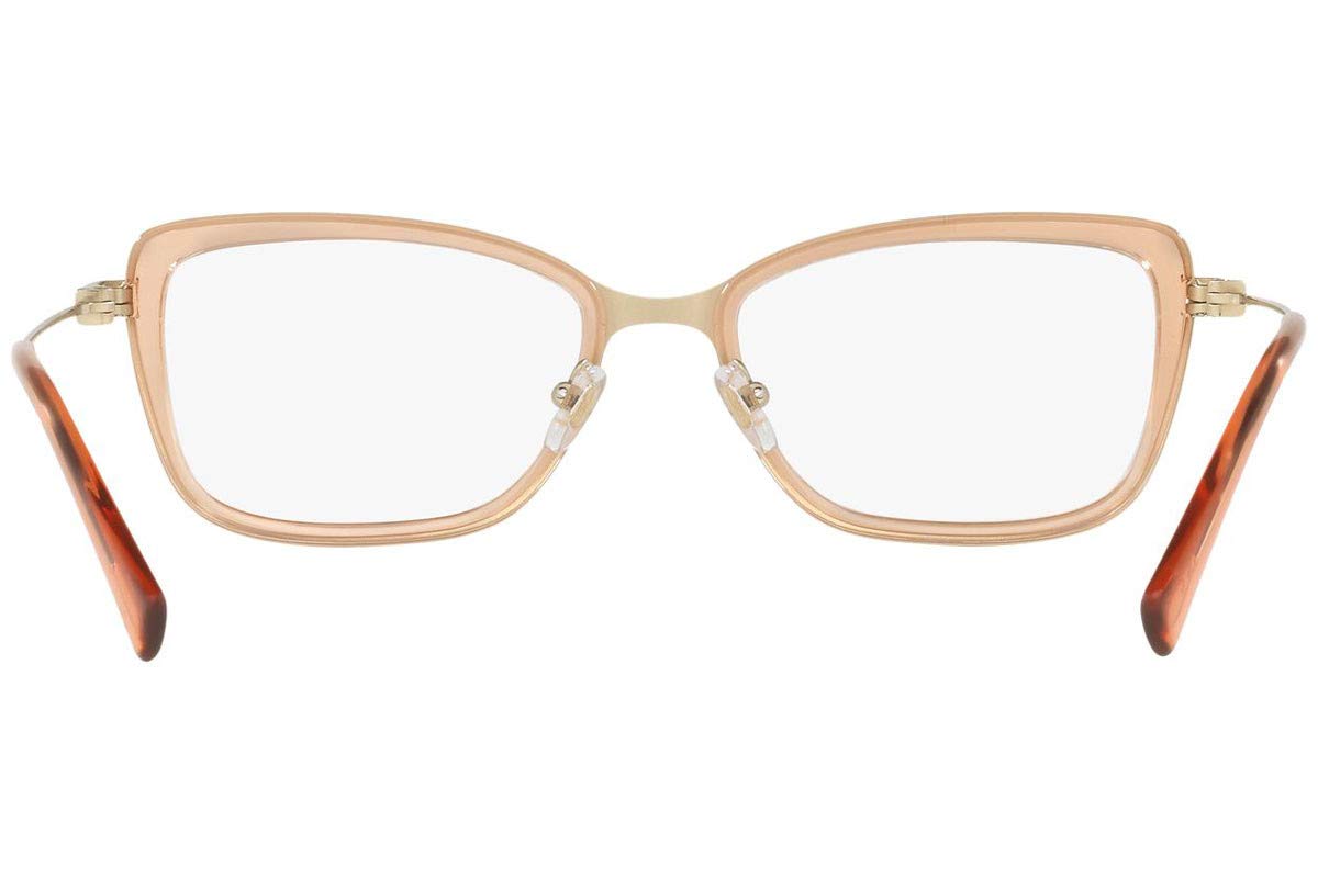 Versace VE1243 Eyeglass Frames 1401-52 - Pale Gold/brown Transp VE1243-1401-52