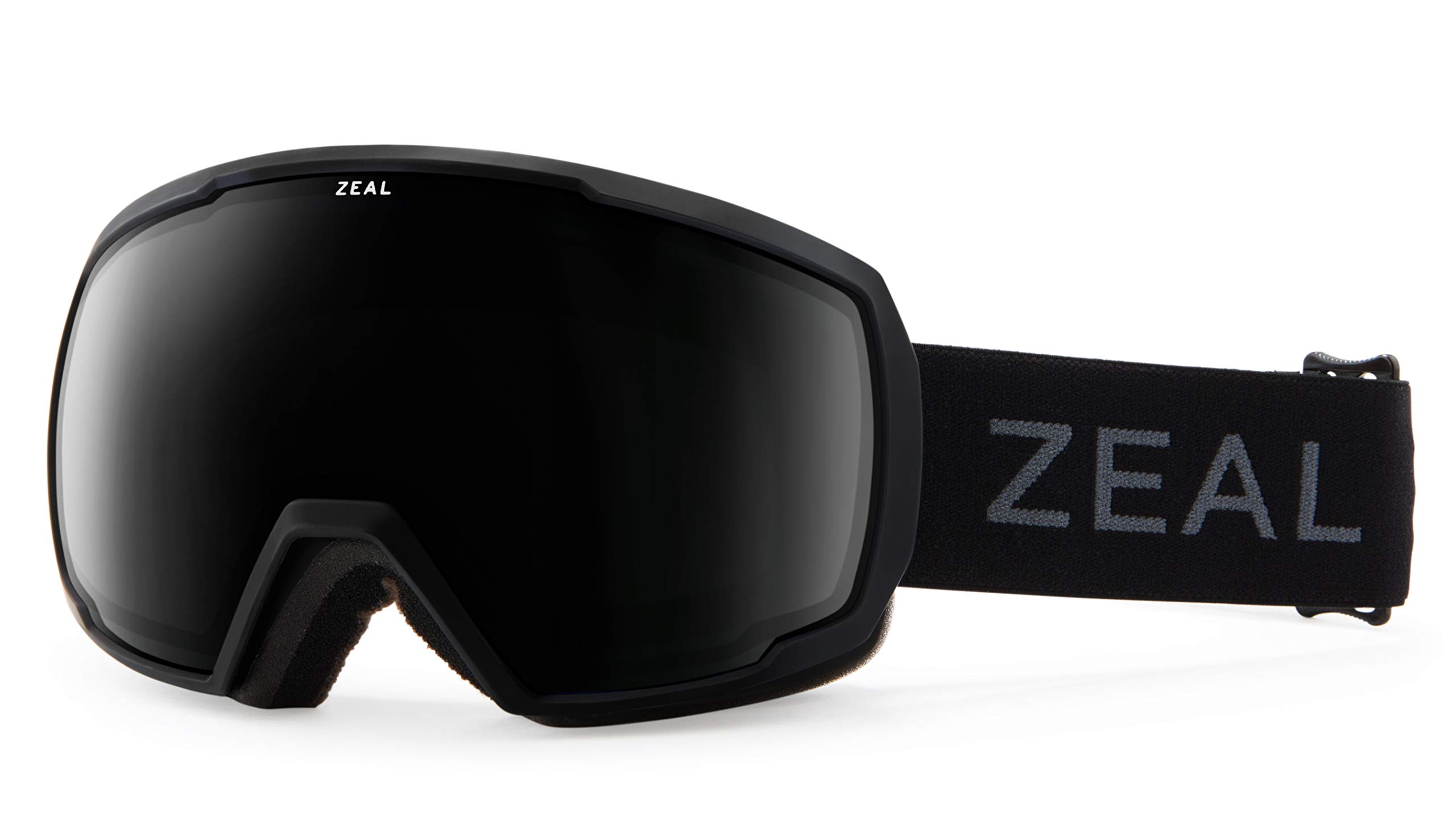 Zeal Optics Nomad - Full Frame Ski & Snowboard Goggles For Men & Women - Dark Night w/Optimum Dark Grey Lens