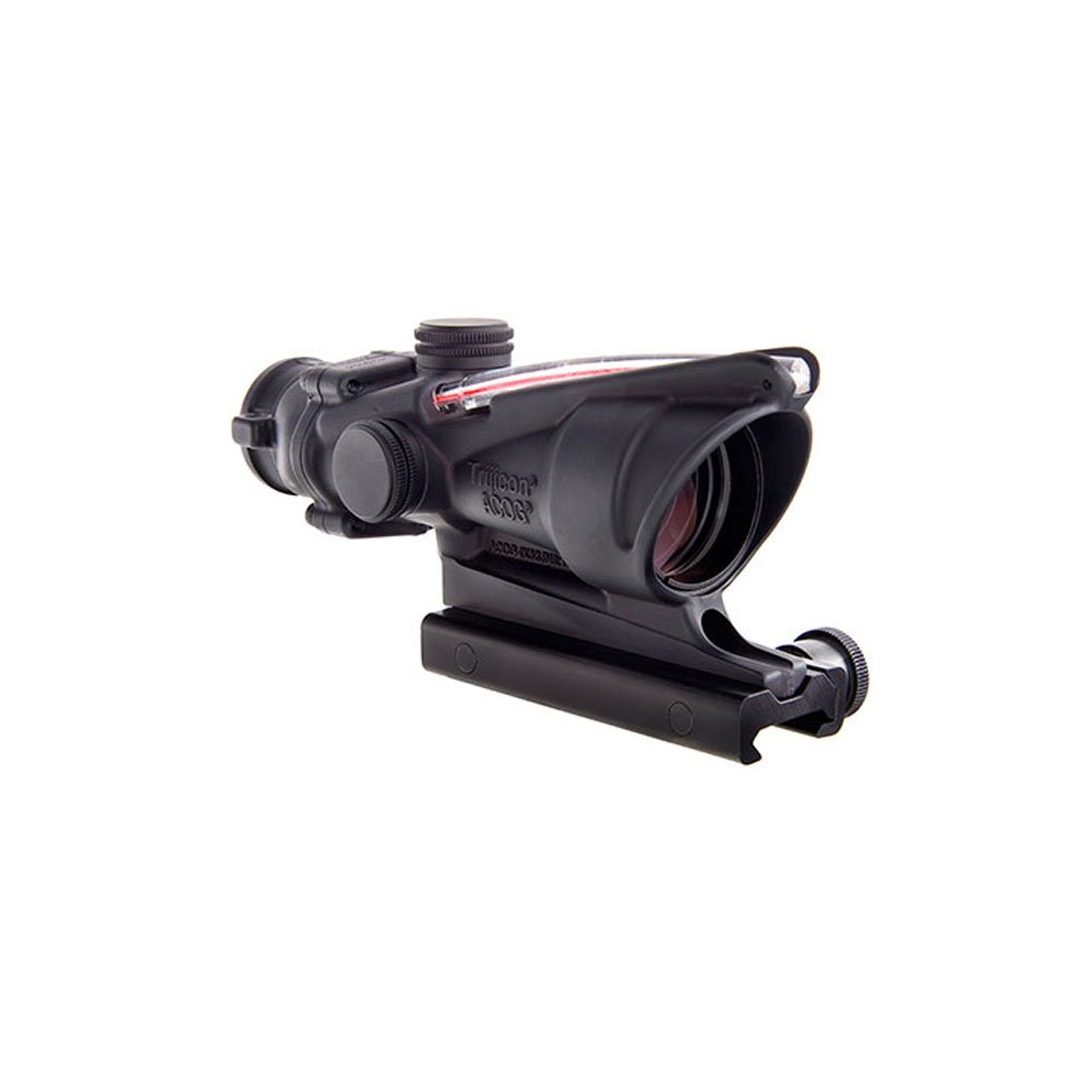 Trijicon TA31-D-100288 ACOG 4x32mm Dual Illuminatedx 40mm, Red Chevron M193 Reticle with TA51 Mount, Black