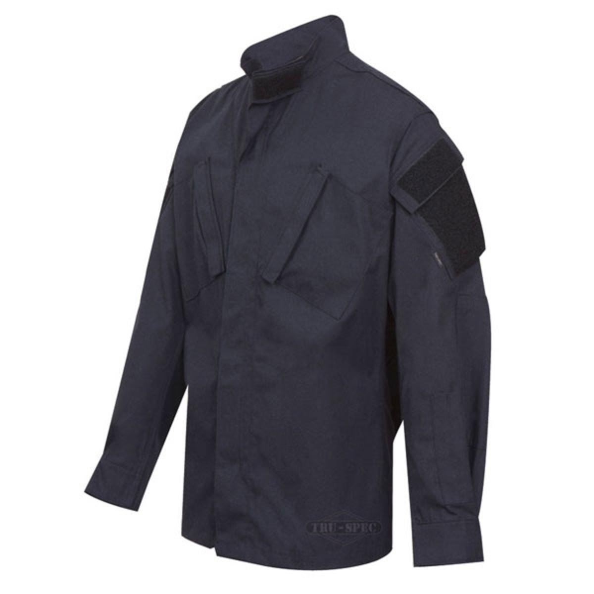 Tru-Spec 1282004 Tactical Response Uniform Shirt, Polyester Cotton Rip-Stop, Medium Regular, Navy