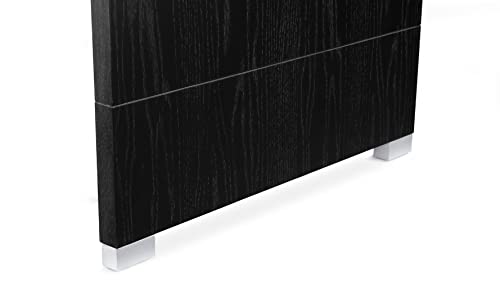 ZURI Furniture Ford Executive Rectangle Modern Conference Meeting Table - Black Oak