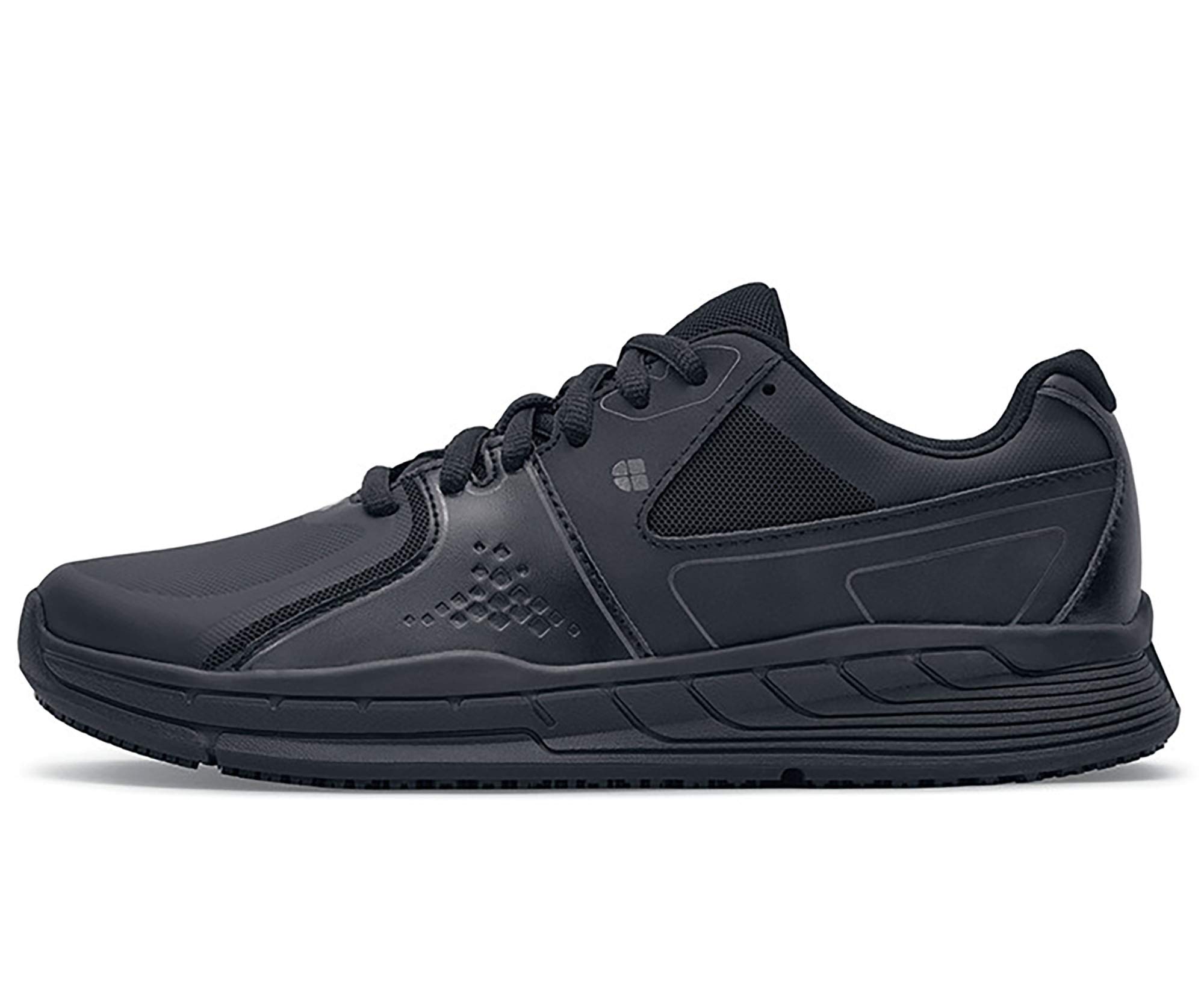 Shoes for Crews Falcon II, Women's Slip Resistant Work Shoes, Water Resistant, Black, Size 8.5