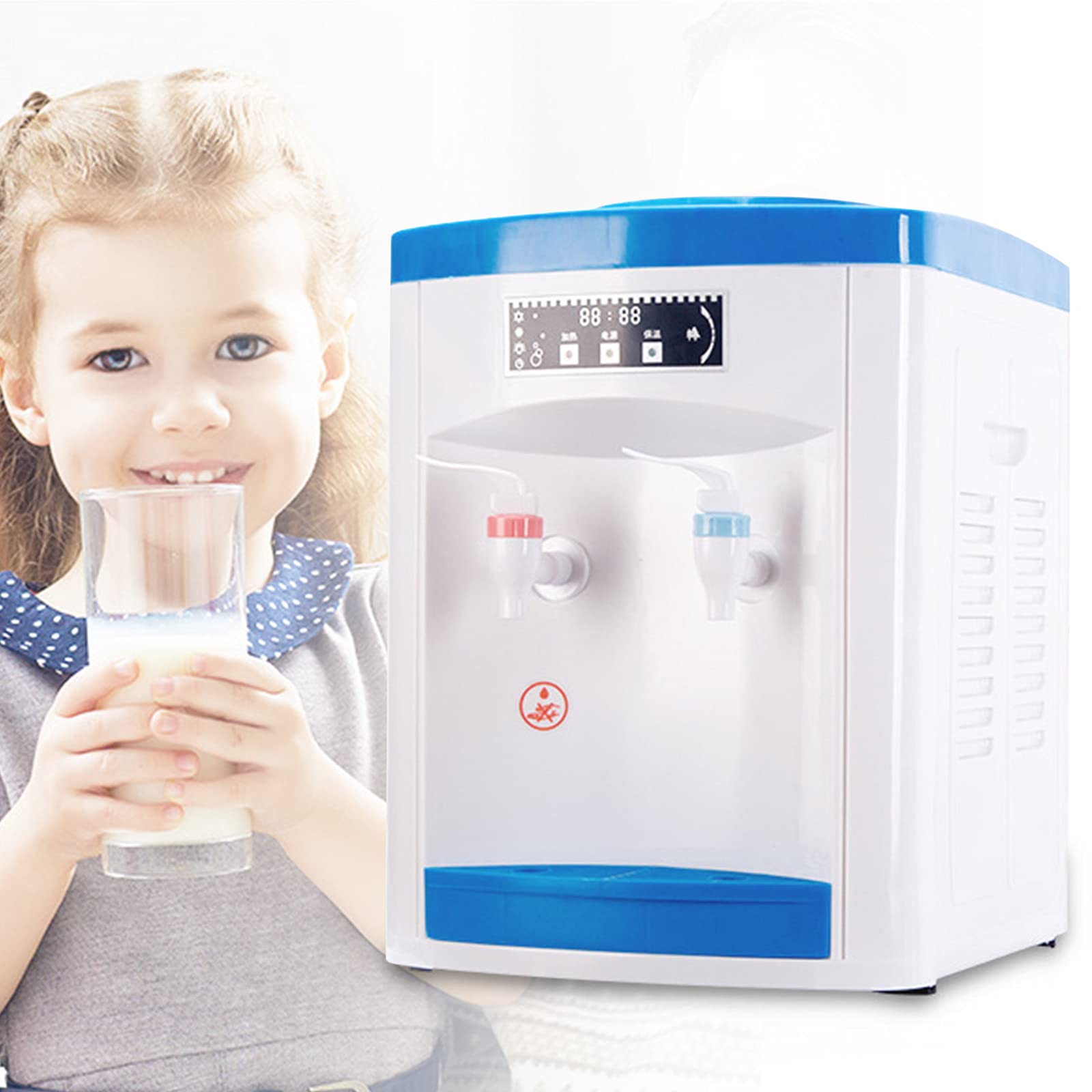 Water Cooler Dispenser 5 Gallon Countertop Water Cooler Dispenser 3 Temperature Settings Stainless Steel Electric Top Loading Water Dispenser for Home Kitchen Offices Dorm