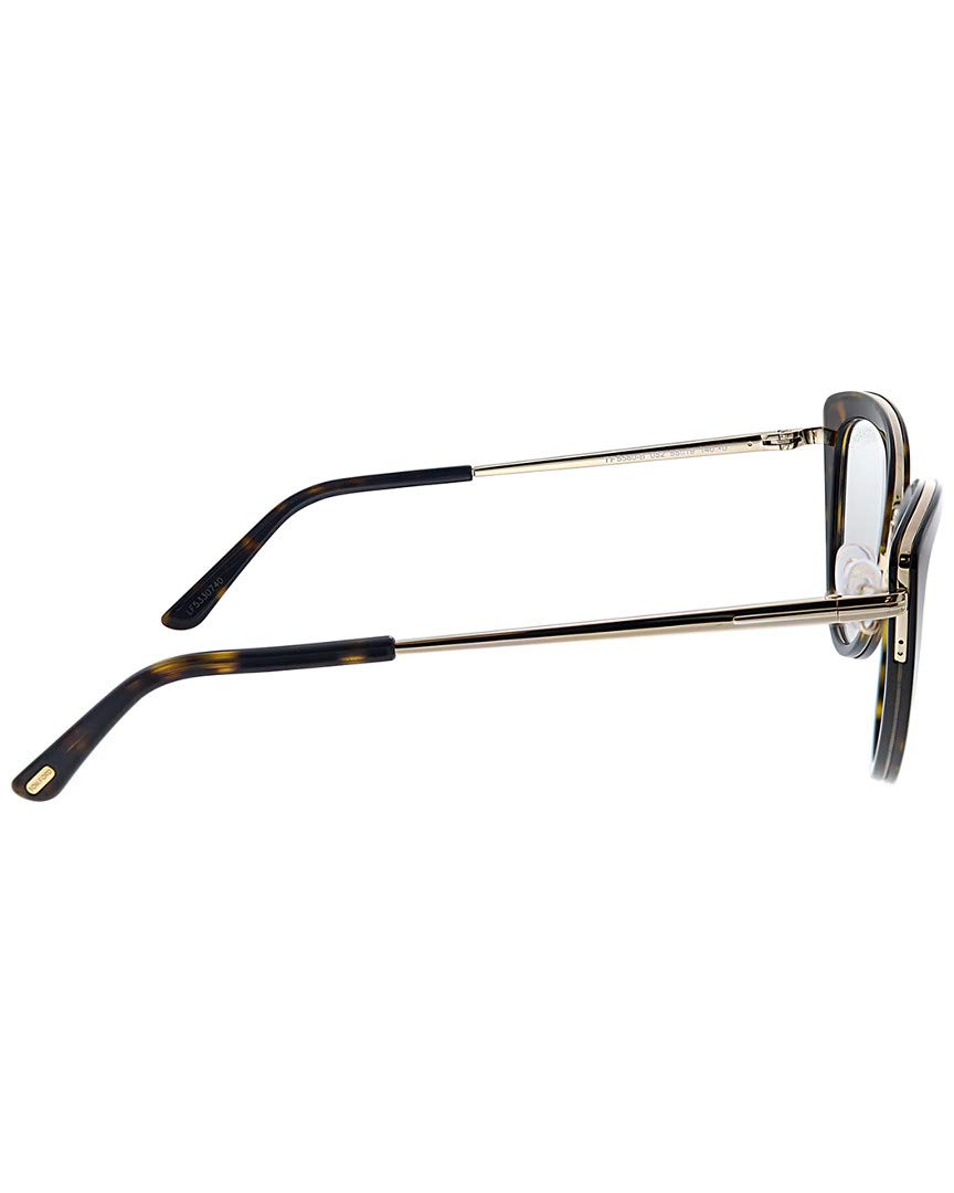 Tom Ford Blue Block Eyeglasses TF5580B 052 Dark Havana/Gold 55mm FT5580