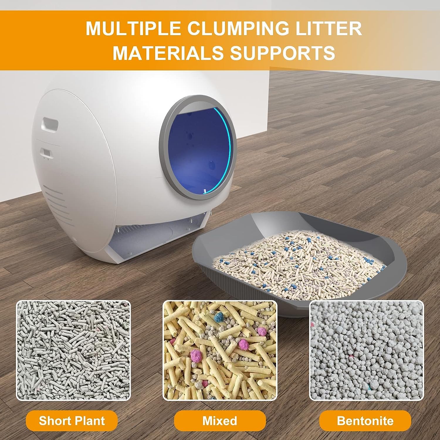 YYSAIL Self-Cleaning Cat Litter Box Extra Large Smart Automatic Cat Litter Box with APP Control & Safe Alert & Smart Health Monitor, Odor Removal Cat Litter Box for Multiple Cats
