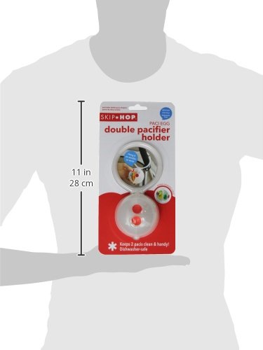 Skip Hop Grab-and-Go Double Egg Pacifier Holder, Multi