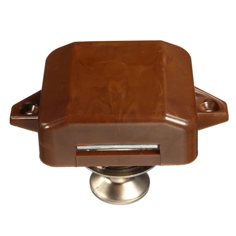 ZZBJ Push Lock Button Catch Lock Cupboard Door Knob Motorhome Boat RV Cabinet Drawer Push Latch Desk Drawer Furniture Lock