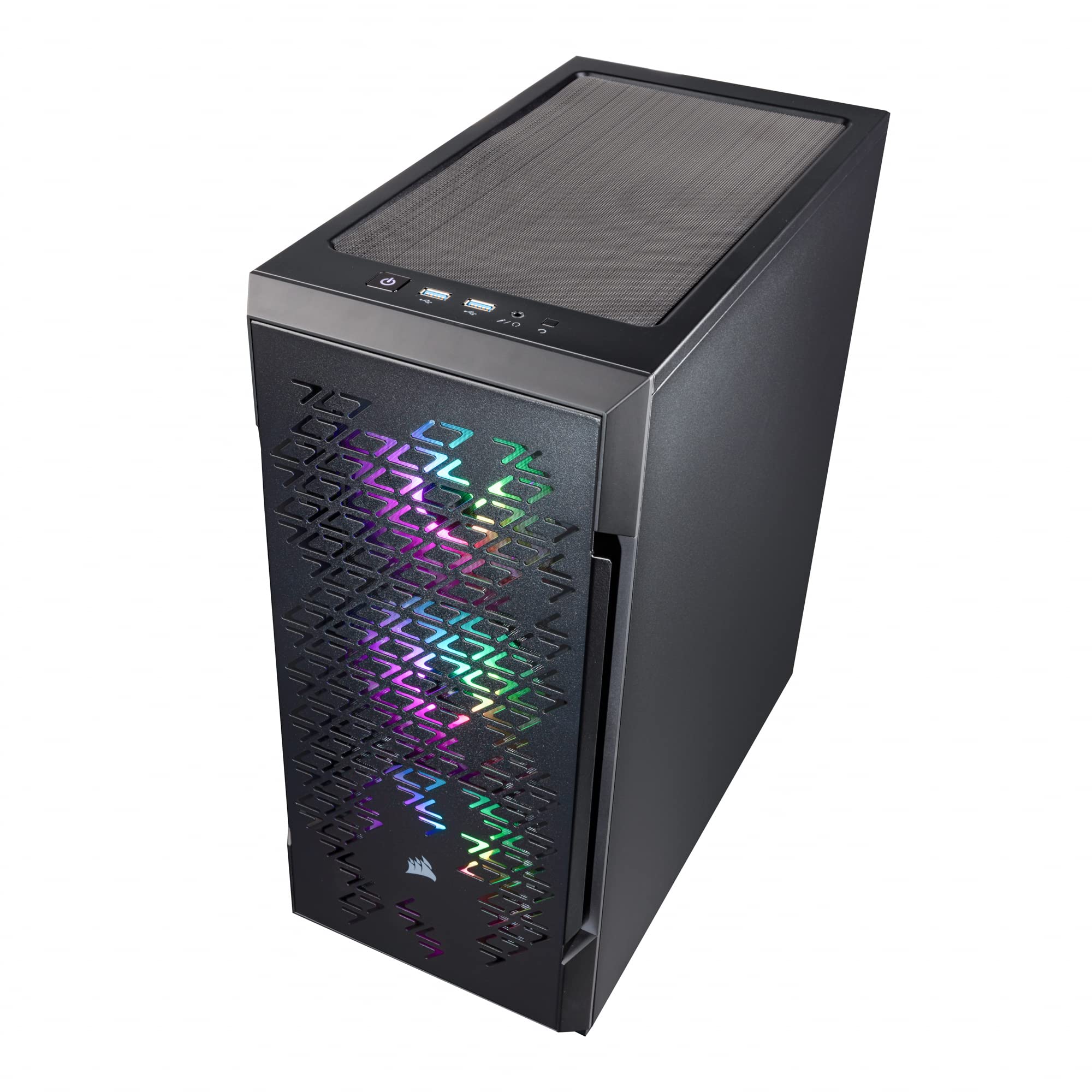 Velztorm White Ferrux Gaming Desktop PC (AMD Ryzen 9-5900X 12-Core, GeForce RTX 3070 Ti, 32GB RAM, 1TB PCIe SSD + 1TB HDD (3.5), USB 3.2, HDMI, Display Port, Win 10 Home)