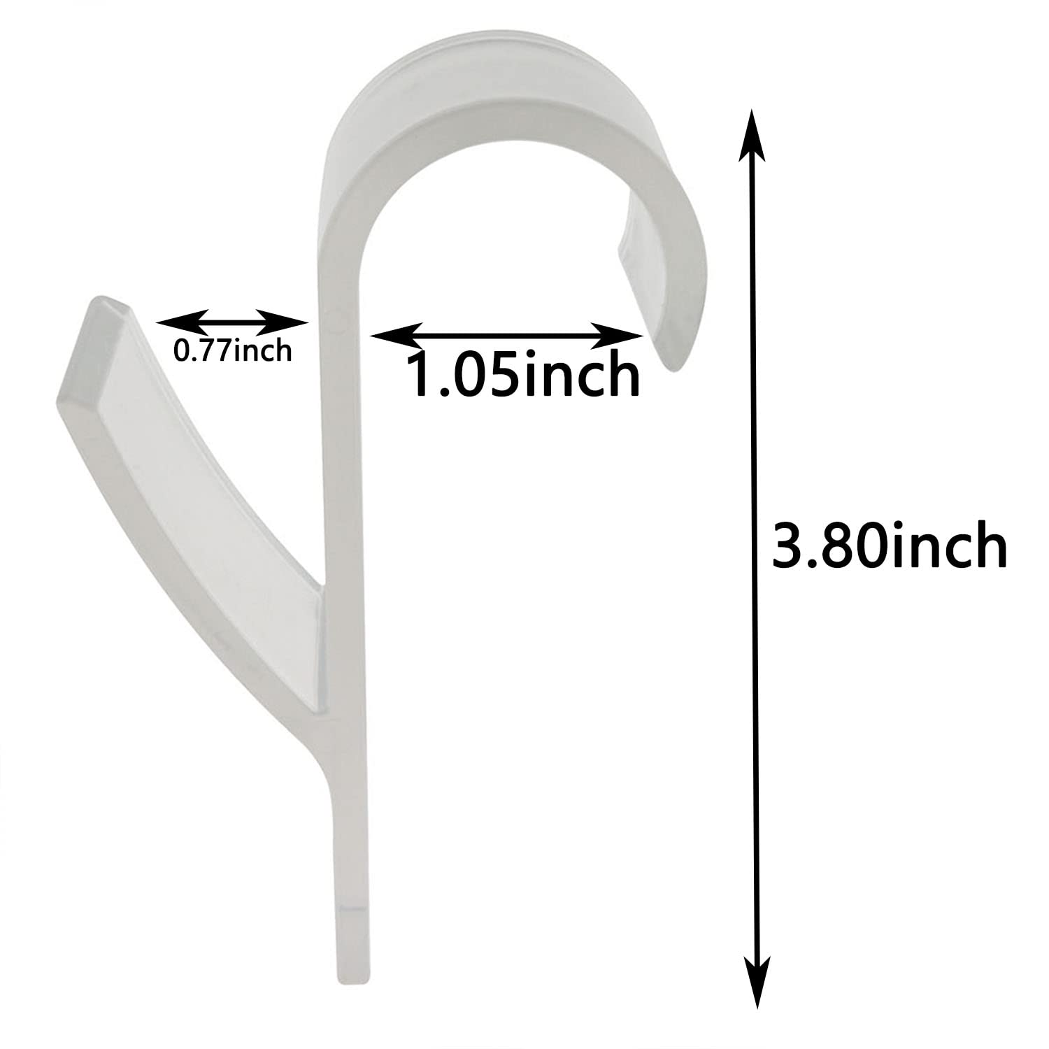 ZZHXSM 2pcs Heating Towel Radiator Hook Door Hook Clear Hanger for Heated Towel Rail Radiator Tubular Bath Hook Holders