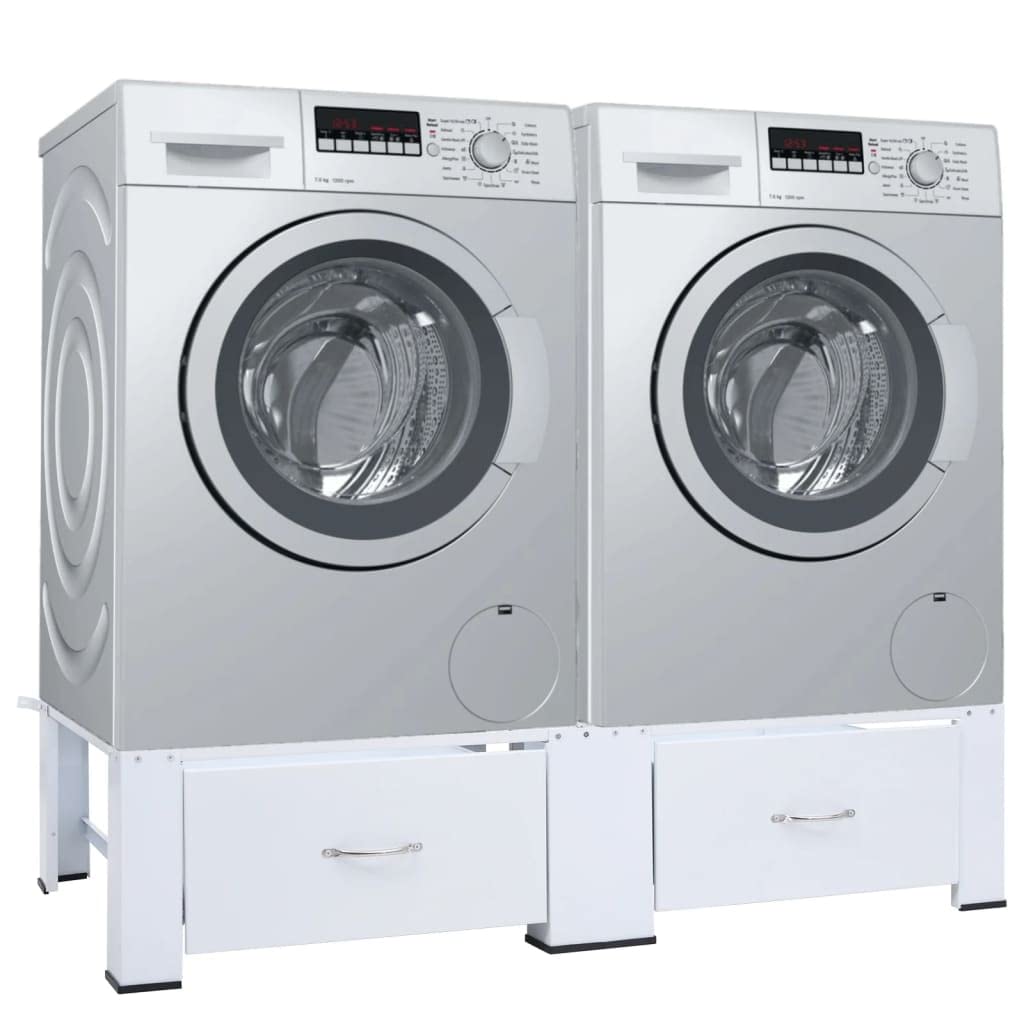 YEZIYIYFOB Double Washing and Drying Machine Pedestal Base Stand Stacking Kit Shelf Dryer Mini Refrigerator Cabinet Stackable Kit Utility Room, Washing Room Without Drawer Or Shelf