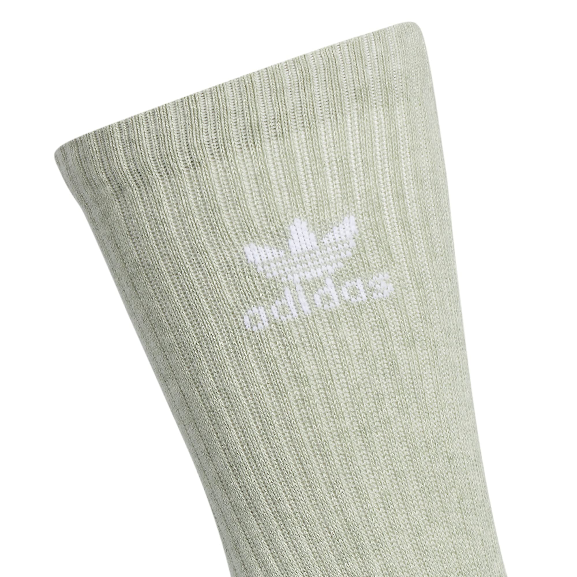 adidas Originals womens Botanical Dye (1-pair) Crew Sock, Mulberry Leaf Green/White, Medium US