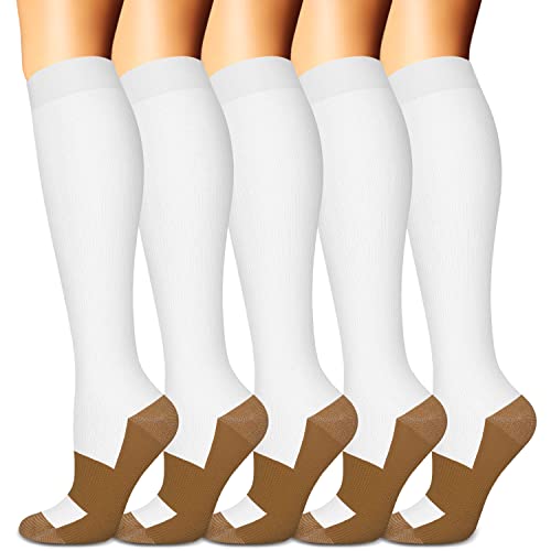 SunFeeling Compression Socks for Women & Men Circulation (3 Pairs) - Best Support for Athletic Running Nurses Recovery Travel,Large-X-Large