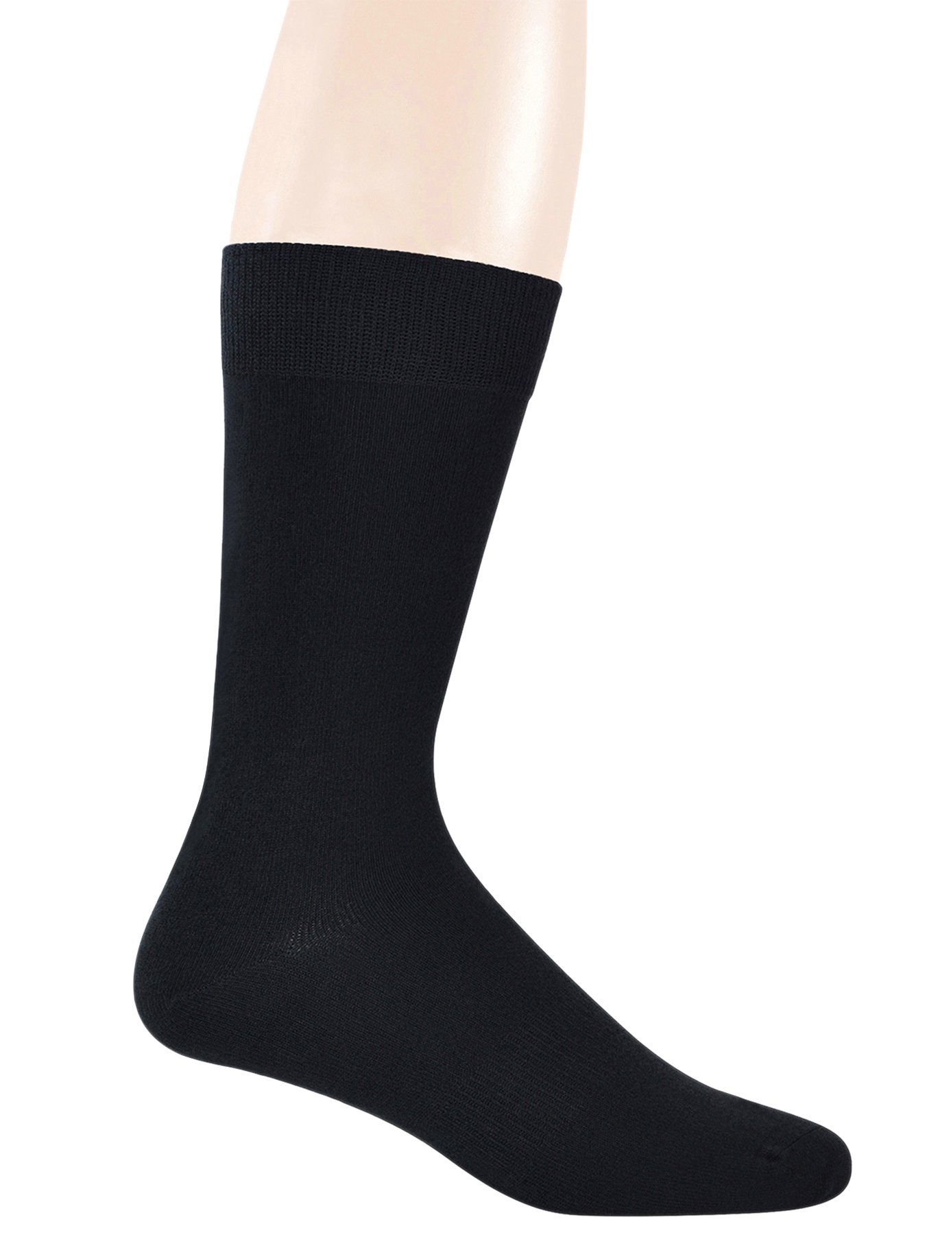 Yomandamor 5 Pairs Men's Crew Dress Socks with Arch Support and Seamless Toe