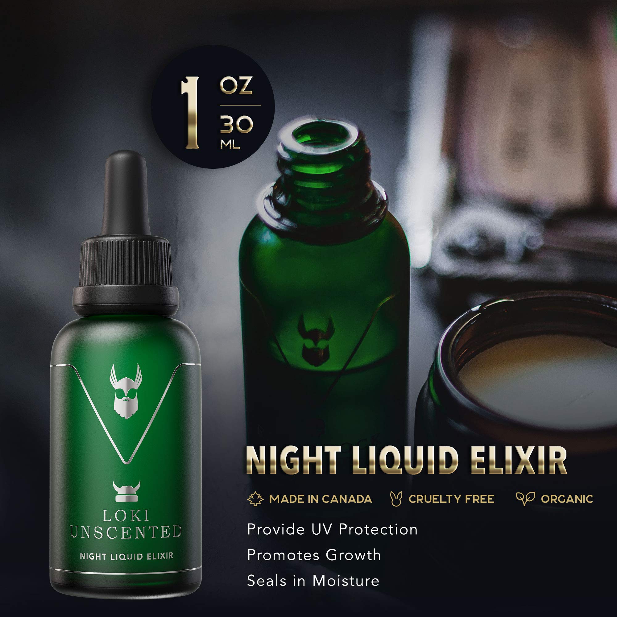 The Beard Struggle Essential Kit - Grooming Care Package for Men - Balm, Oil, Wash, Conditioner - (Silver - Loki Unscented)