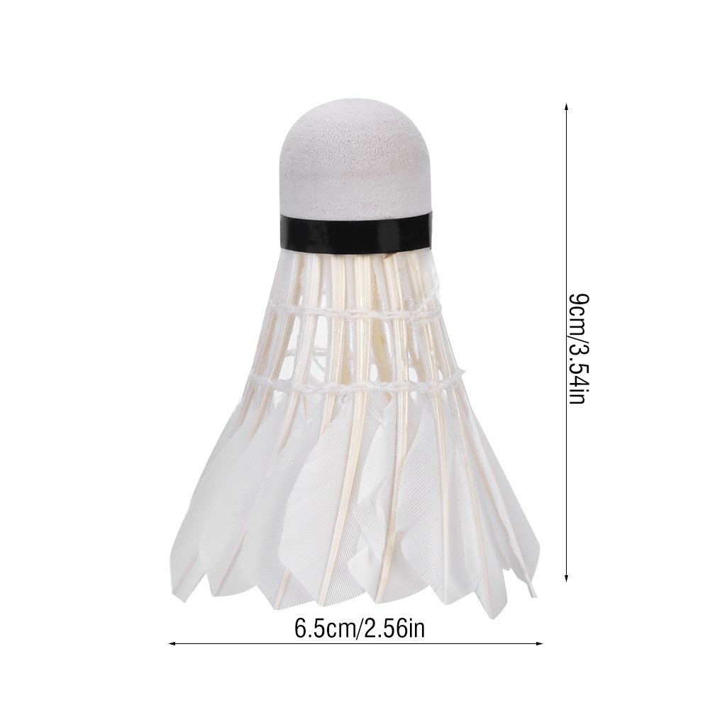 Tbest Goose Shuttlecocks,3Pcs Professional Training Sport Badminton Balls Birdies Badminton Shuttlecocks with Great Stability and High Speed for Outdoor Indoor Sport
