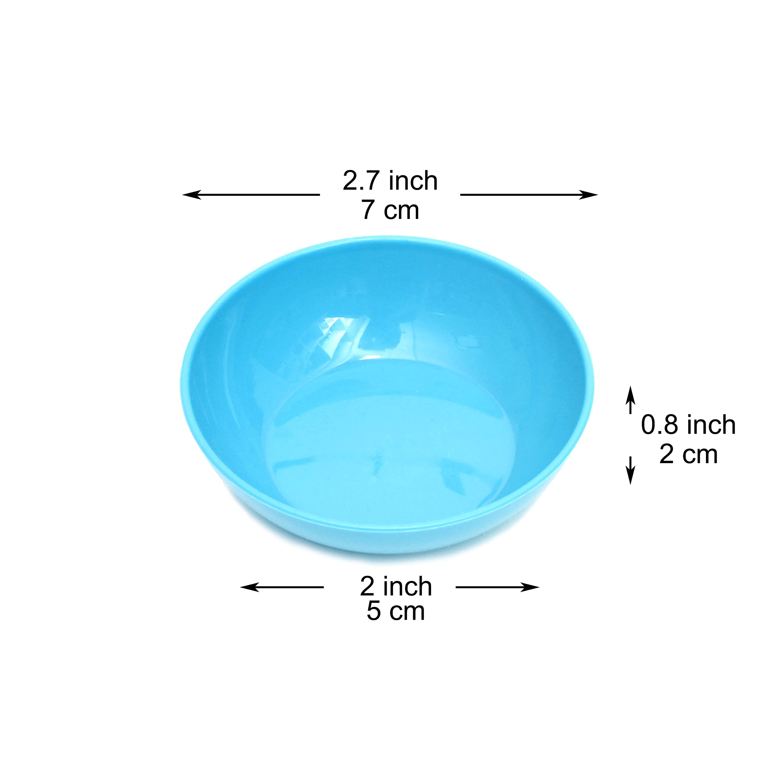 Youngever 9 Pack Plastic Sauce Dishes, Dipping Sauce Bowls, Plastic Dipping Containers (Rainbow Colors)