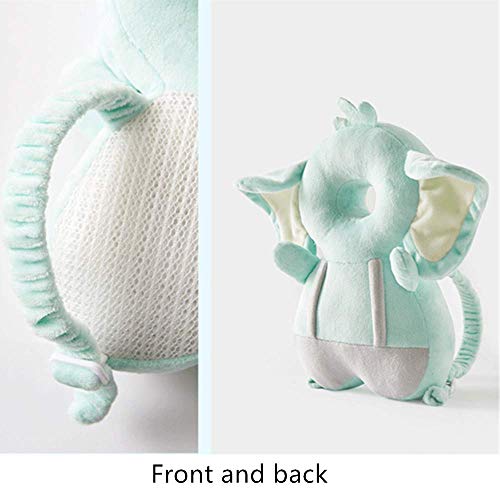 XIZHI Baby Toddlers Head Protective Baby Safety Mat Protection Head Protection Pillow Elastic Comfortable Shoulder Back Learn Walking Protective Cushion (Blue)