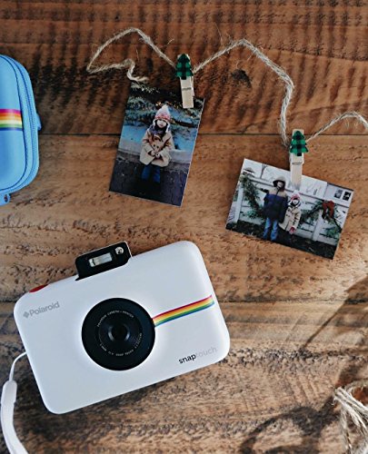 Zink Polaroid Snap Touch Portable Instant Print Digital Camera with LCD Touchscreen Display (White)