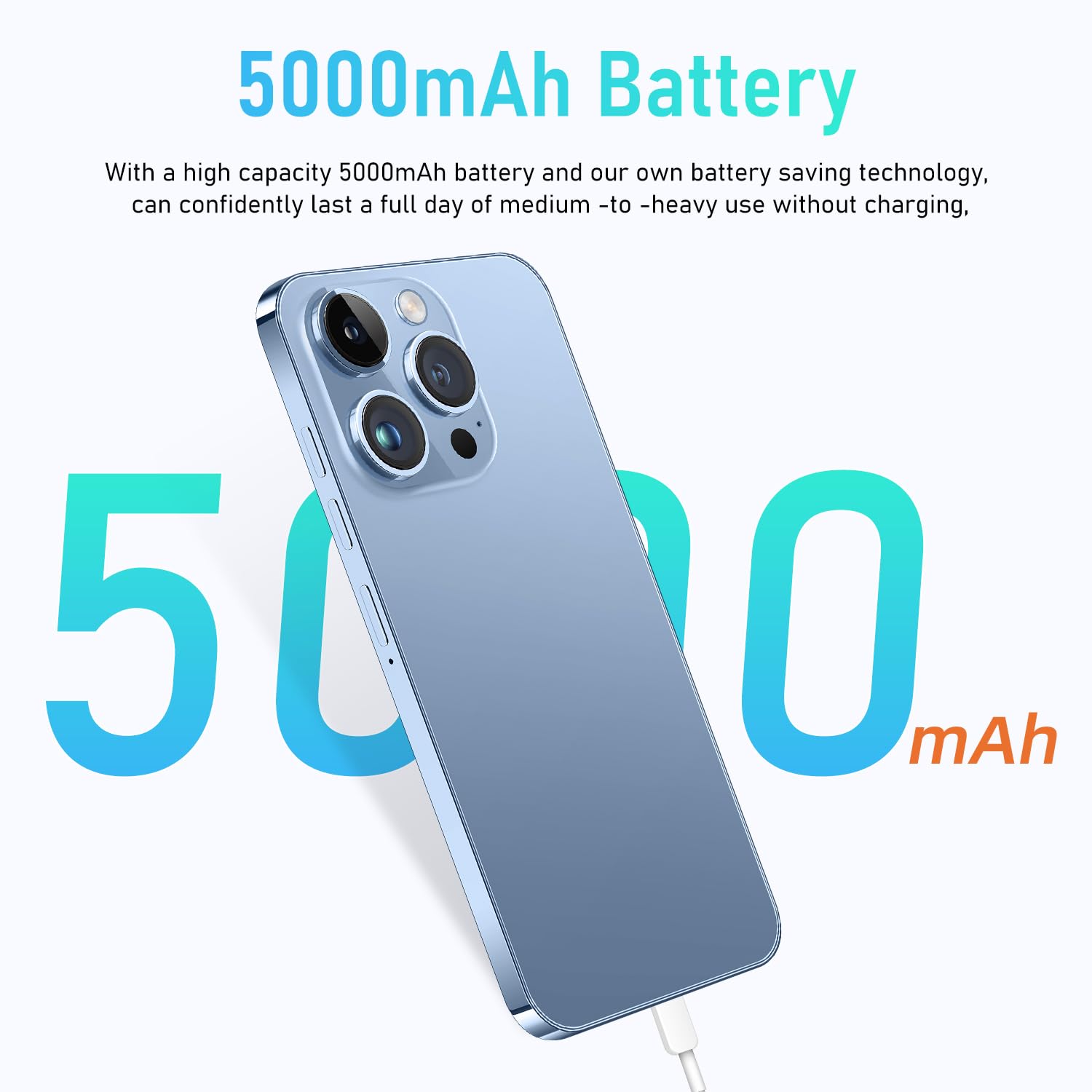 xixaomiro i14Pro Max 5G Cell Phone, Unlocked Android Smartphone, 8GB+512GB, 6.8'' FHD Display Screen, 13MP+48MP Camera, 5000mAh Battery, Dual Sim Card,1TB Expandable Storage (Golden)