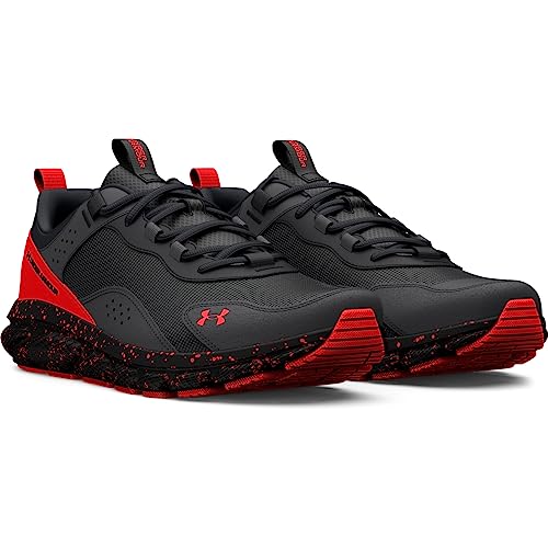 Under Armour Men's Charged Verssert Speckle, (106) Jet Gray/Red/Black, 9.5, US