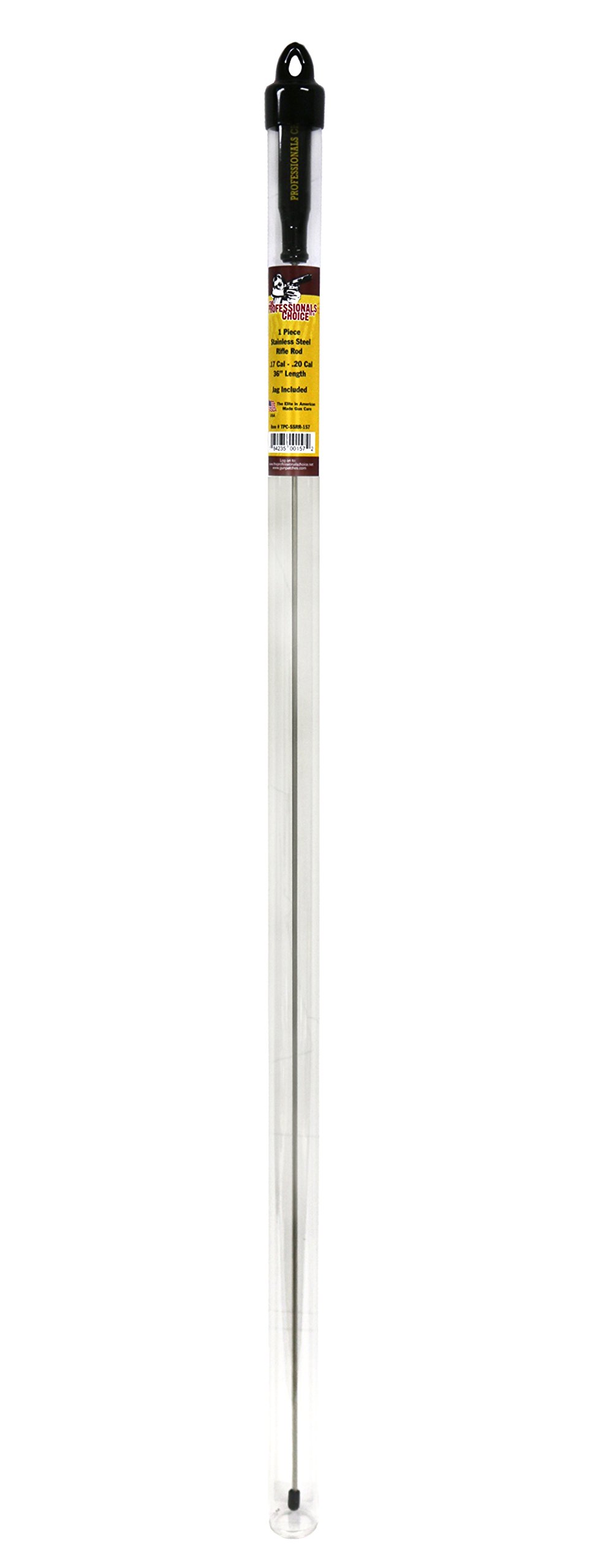 The Professional's Choice Stainless Steel Rifle/Shotgun Cleaning Rod, .17 - .20 Caliber/36