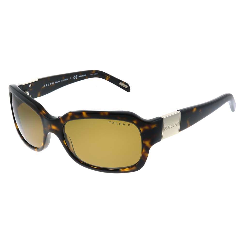Ralph Woman Sunglasses Shiny Havana On Aquamarine Frame, Polar Gradient Brown Lenses, 54MM