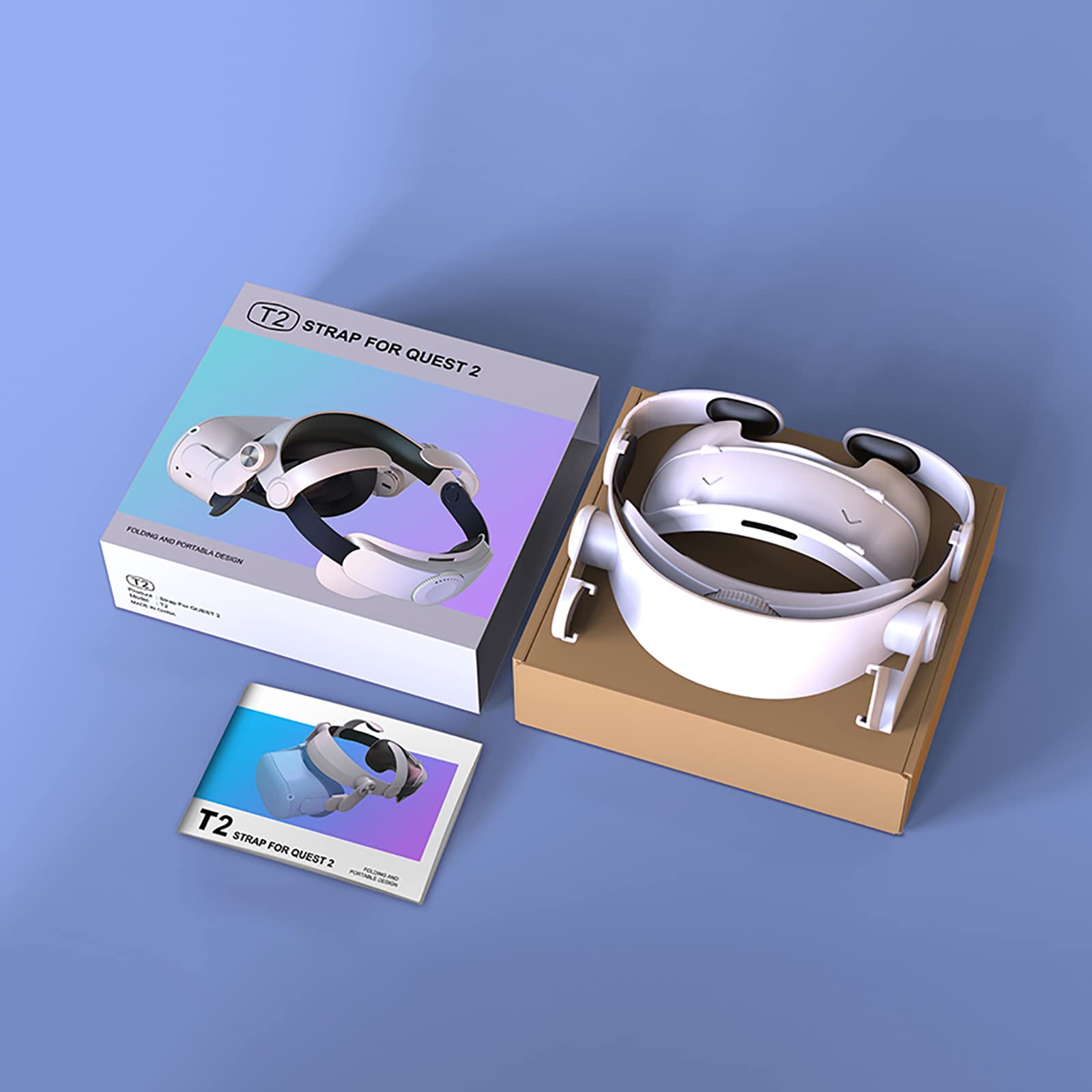 ZyberGears VR Head Strap for Quest 2, Adjustable Elite Strap Reduce Face Pressure Enhance VR Experience