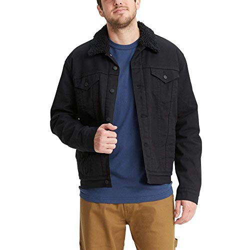 Signature by Levi Strauss & Co. Gold Men's Signature Sherpa Lined Trucker Jacket, Gothic, X-Large