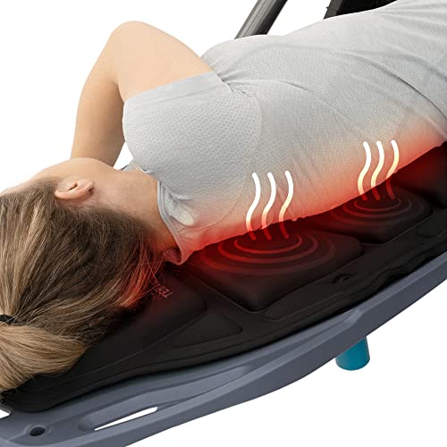 Teeter FitSpine LX9 Inversion Table, Deluxe Easy-to-Reach Ankle Lock, Back Pain Relief Kit, FDA-Registered (LX9 + Heat & Vibration Cushion)