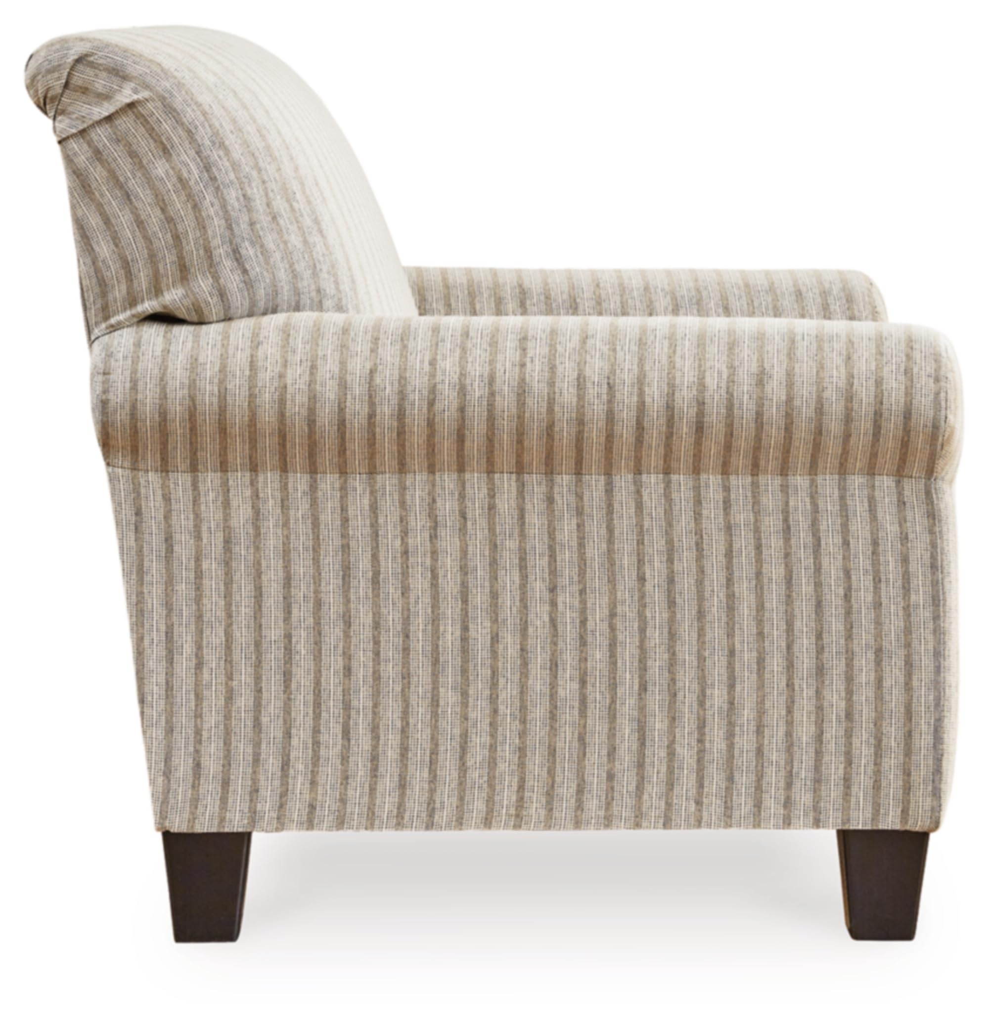 Signature Design by Ashley Valerani Classic Striped Upholstered Accent Chair, Beige