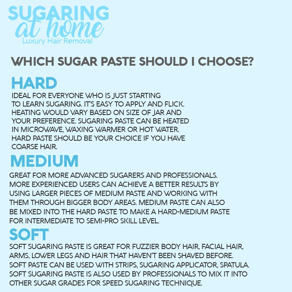 Sugaring paste kit with applicator and gloves set. Sugar Waxing at home